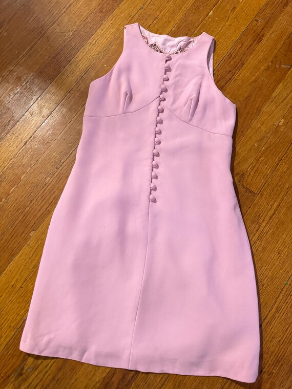 1960s bubblegum pink cutout dress - Gem