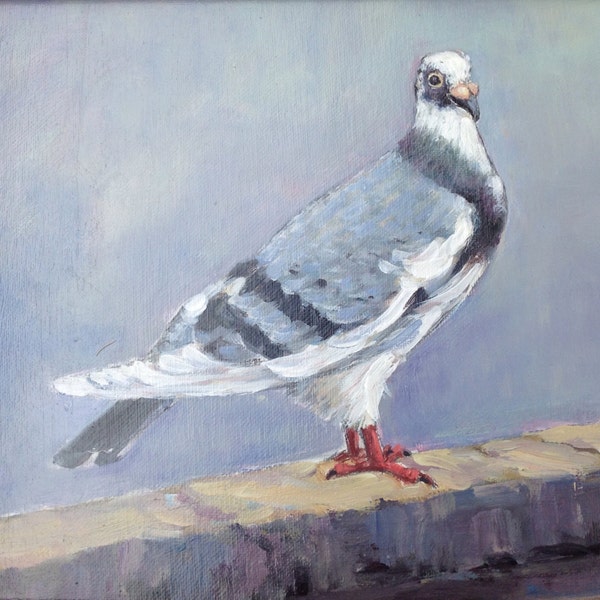 Pigeon Painting - Etsy