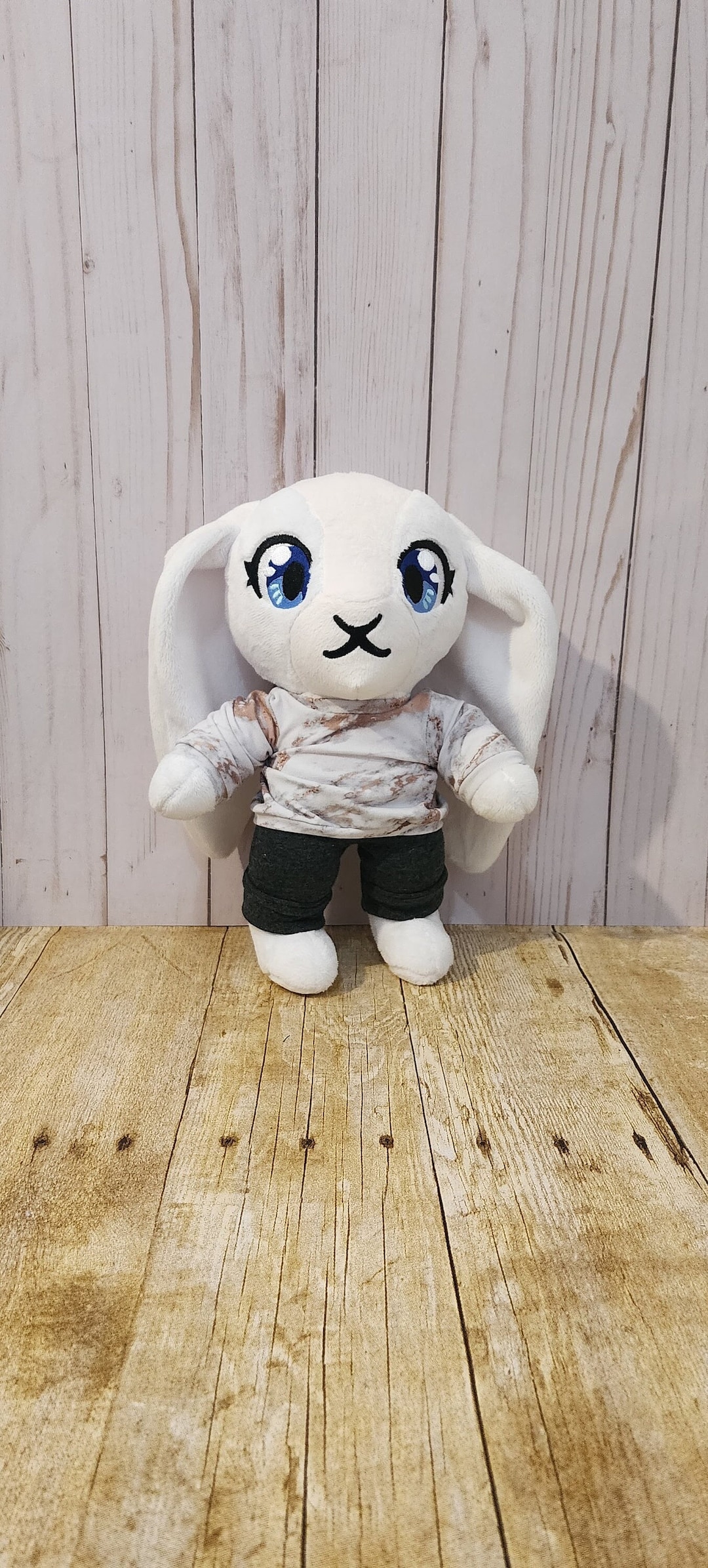Rabbit Plush, Rabbit Plush Dressed - Etsy