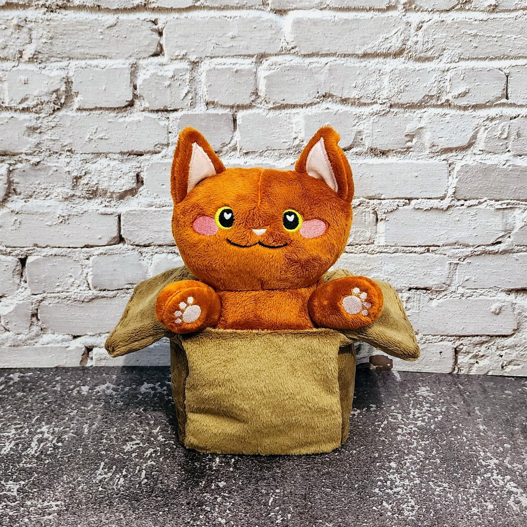 Plush Little Cat in a Box - Etsy
