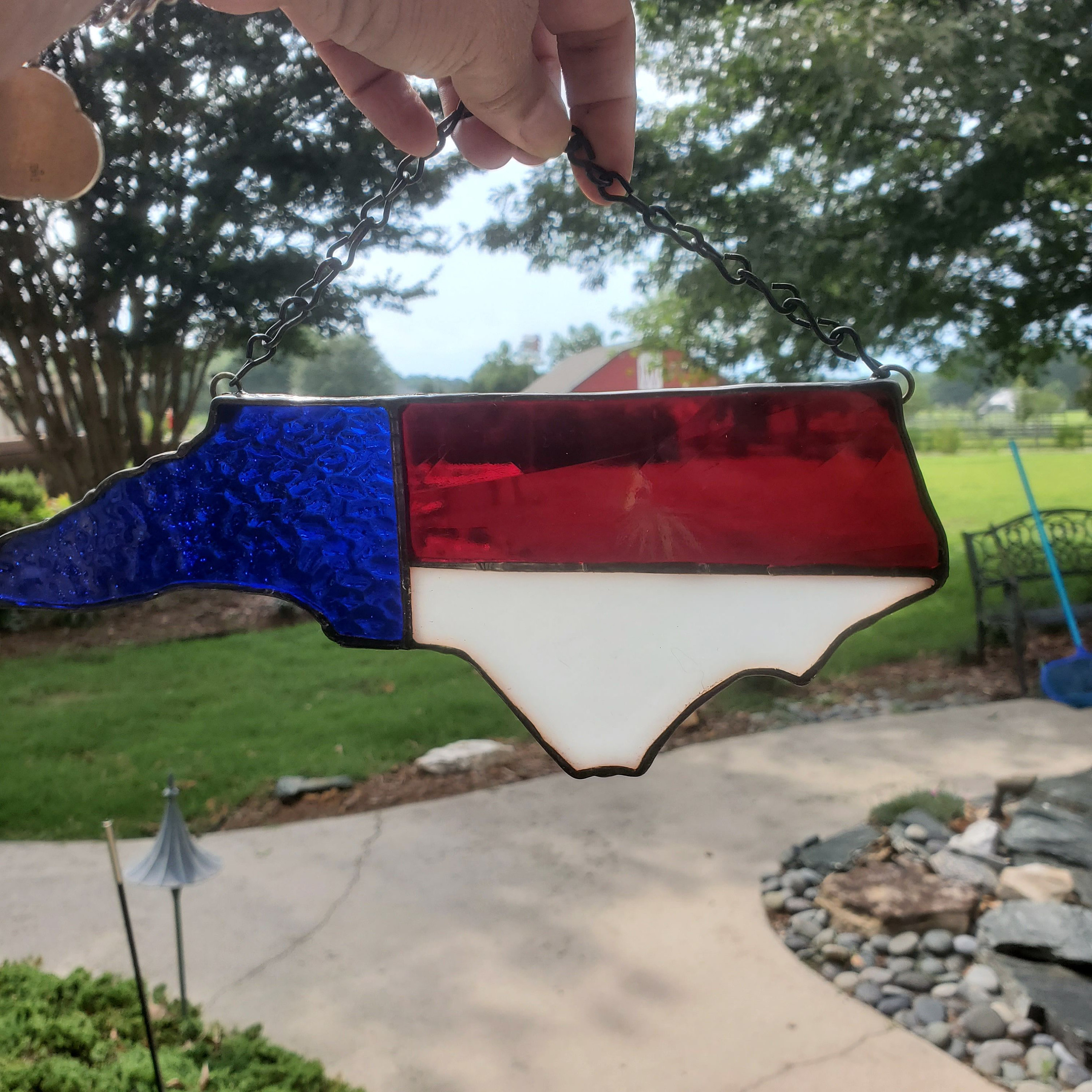 NC Stained Glass, North Carolina Suncatcher, Carolina Suncatcher, Fort ...