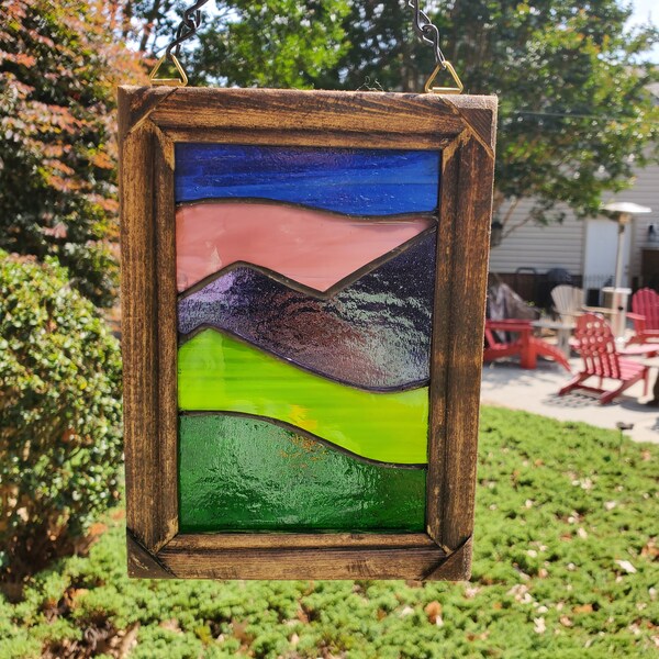 Stained Glass Hiker - Etsy
