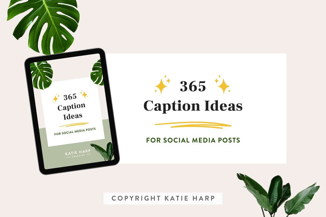 365 Caption Ideas | Caption Ideas for One Year | Social Media Content ...