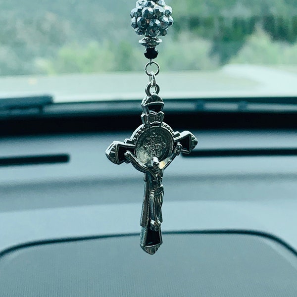 Car Charm Cross - Etsy