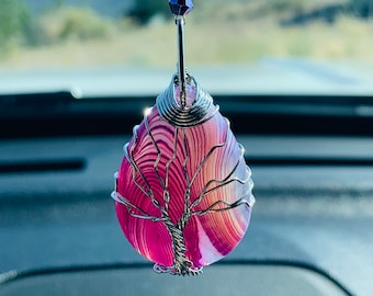 TREE OF LIFE Car Charm Car Accessories Rear View Mirror | Etsy