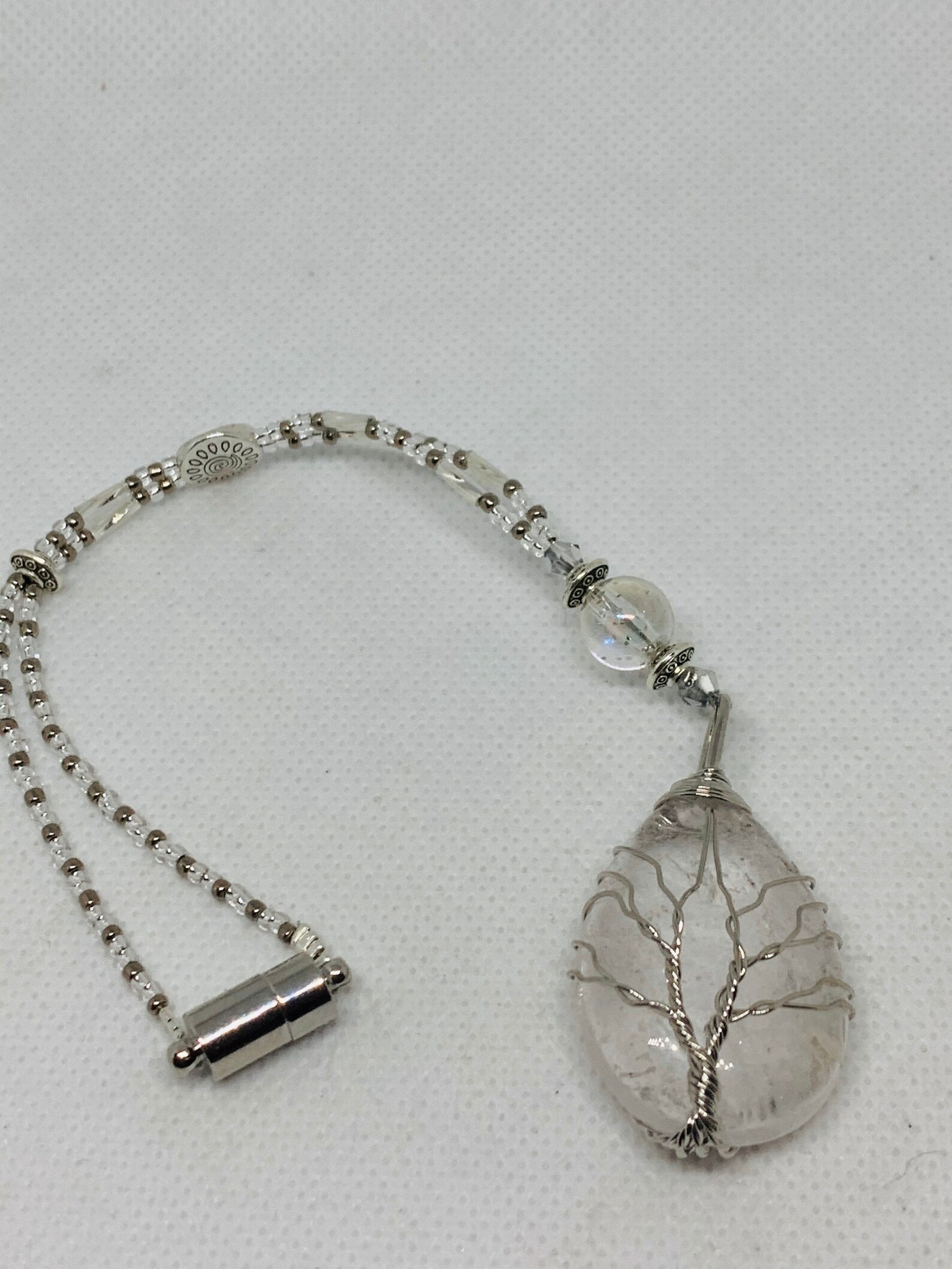 TREE OF LIFE (crystal & Silver) Car Charm, Car Accessories Rear View ...