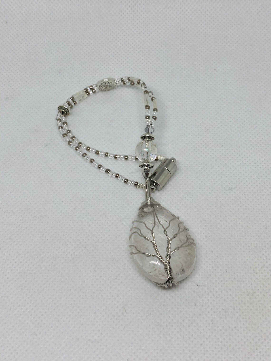TREE OF LIFE (crystal & Silver) Car Charm, Car Accessories Rear View ...
