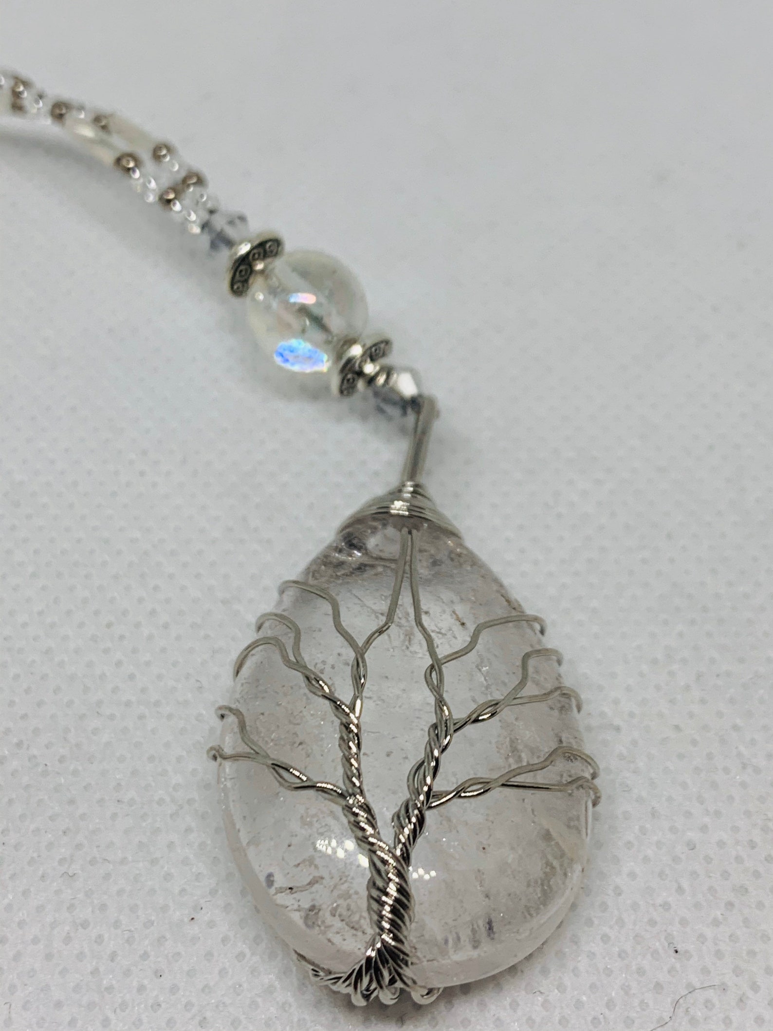 TREE OF LIFE (crystal & Silver) Car Charm, Car Accessories Rear View ...