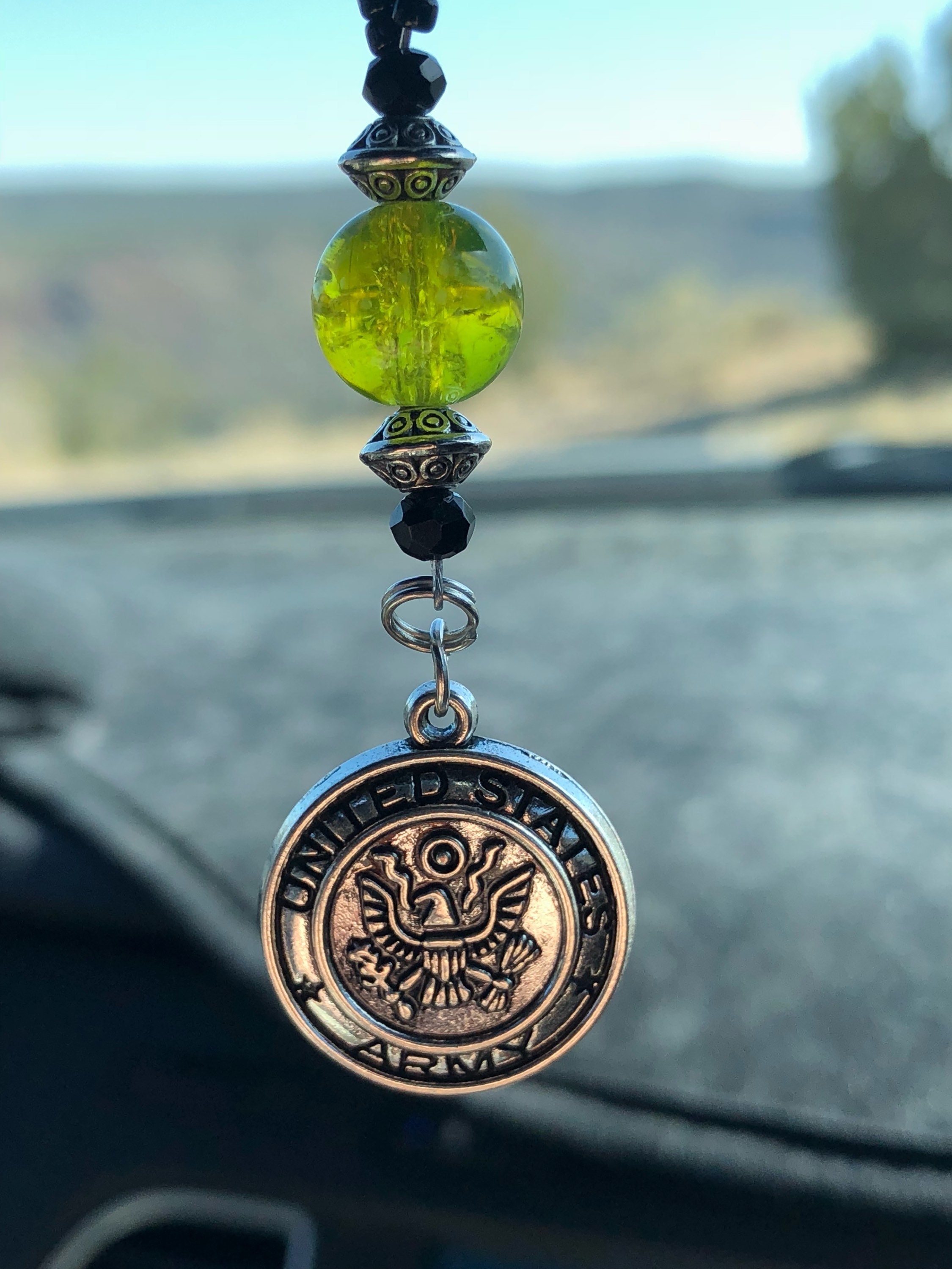 US ARMY Car Accessories Rear View Mirror Car Charm | Etsy