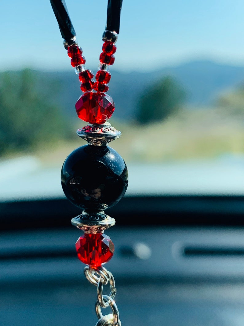 DREAMCATCHER red Car Accessories Rear View Mirror Car Charm - Etsy