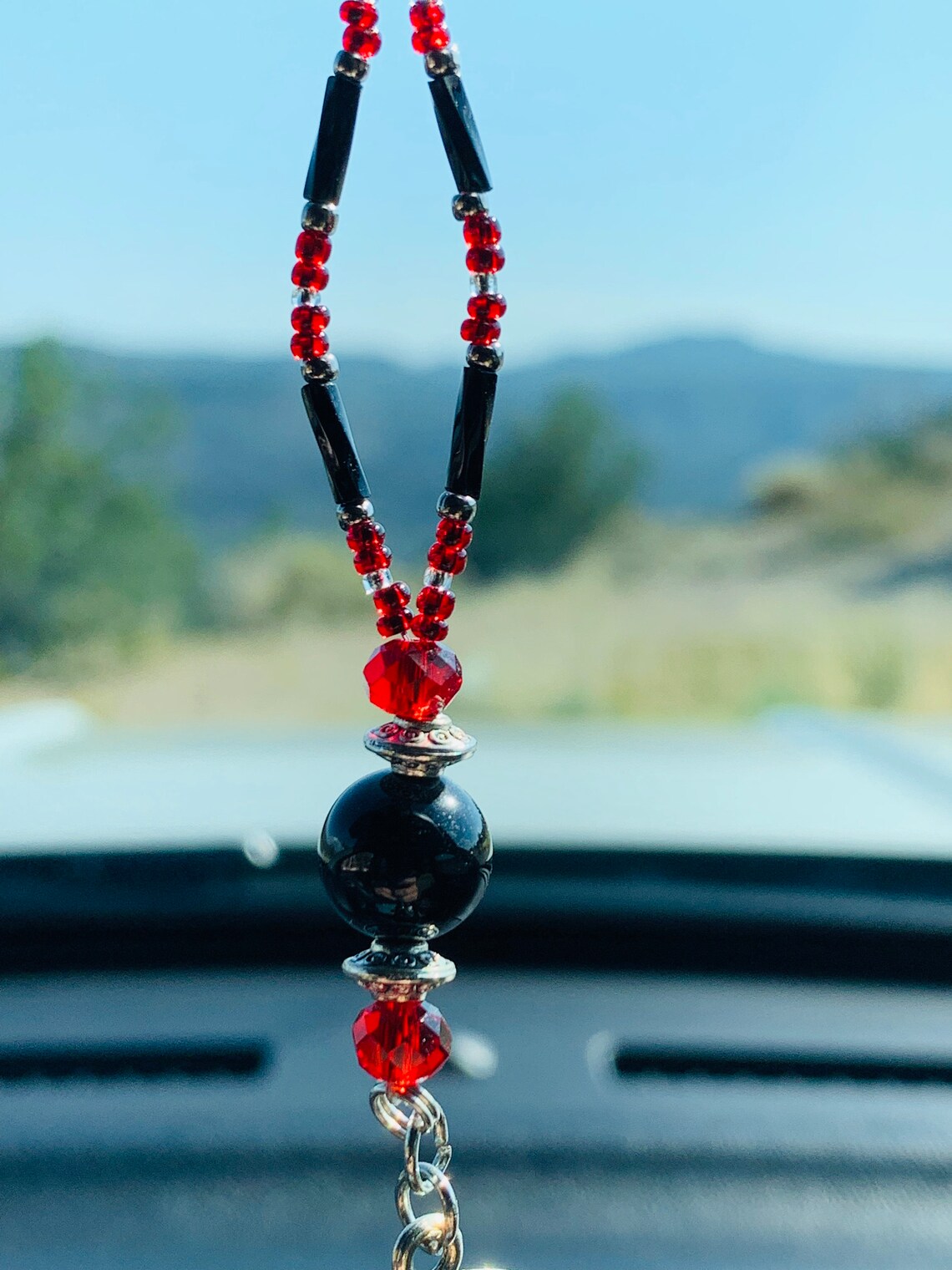 DREAMCATCHER red Car Accessories Rear View Mirror Car Charm - Etsy