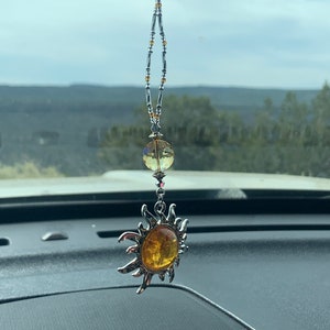 BEAUTIFUL GEM SUN (silver Sun With Golds-crystal) Car Accessories Rear ...