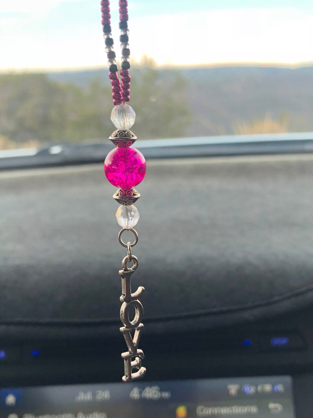 LOVE HEART (purple) Car Charmz - Etsy