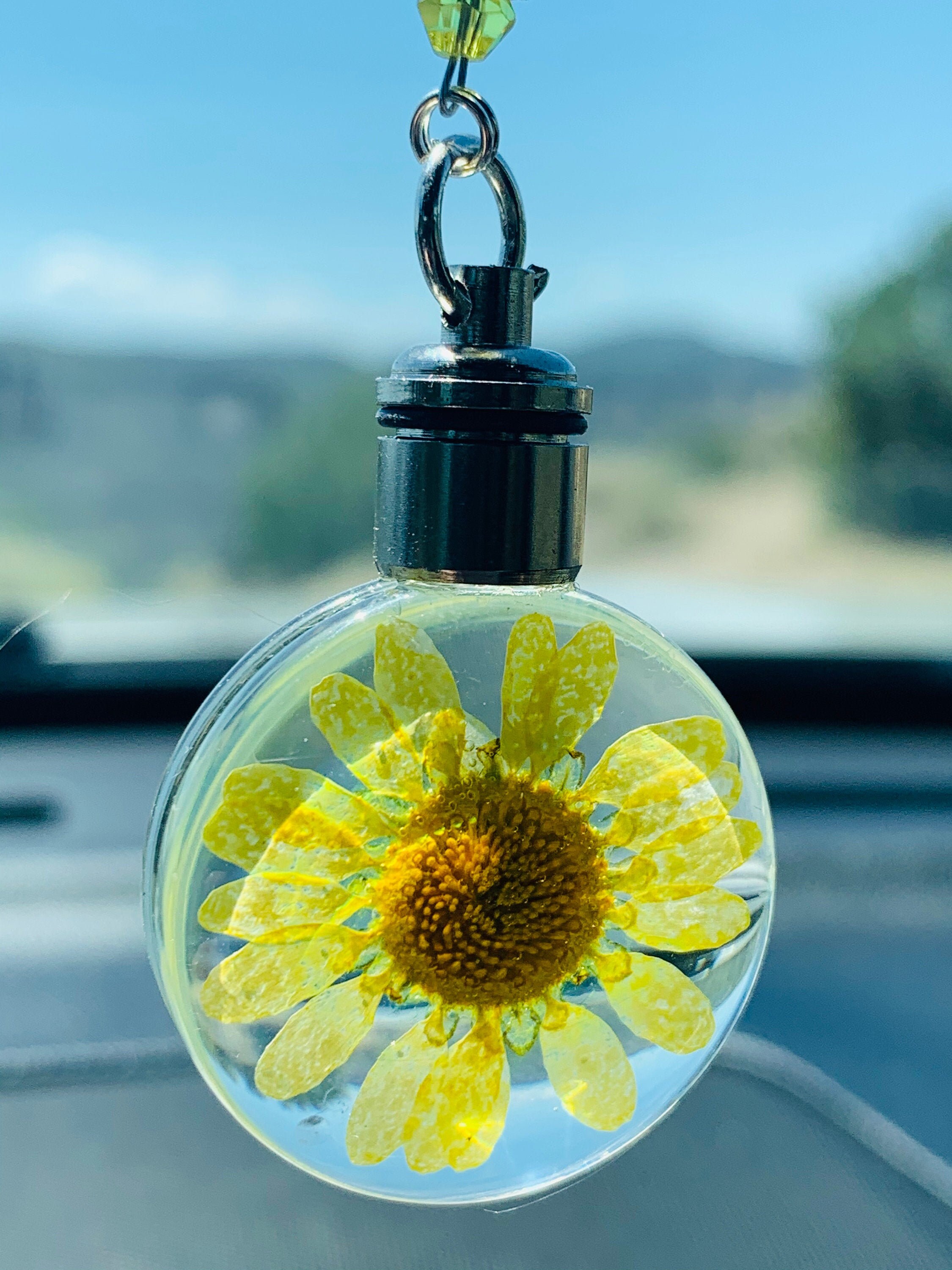 CRYSTAL Round DAISY FLOWER Changing Colors Crystal Infused | Etsy