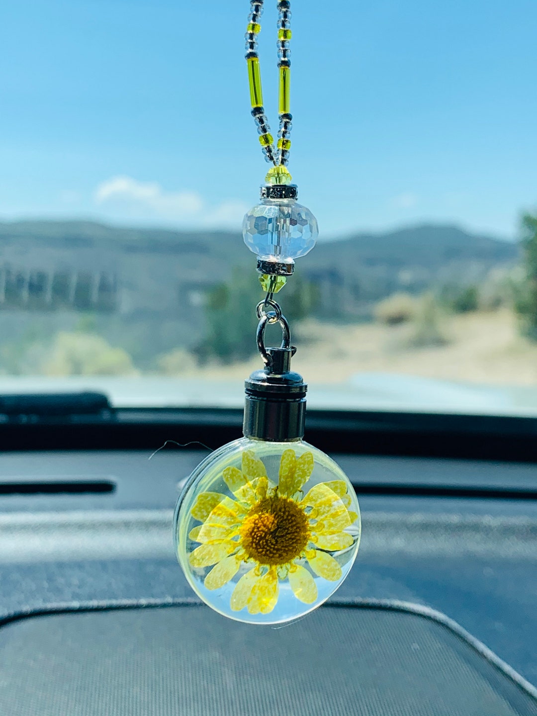 CRYSTAL Round DAISY FLOWER changing Colors Crystal Infused - Etsy