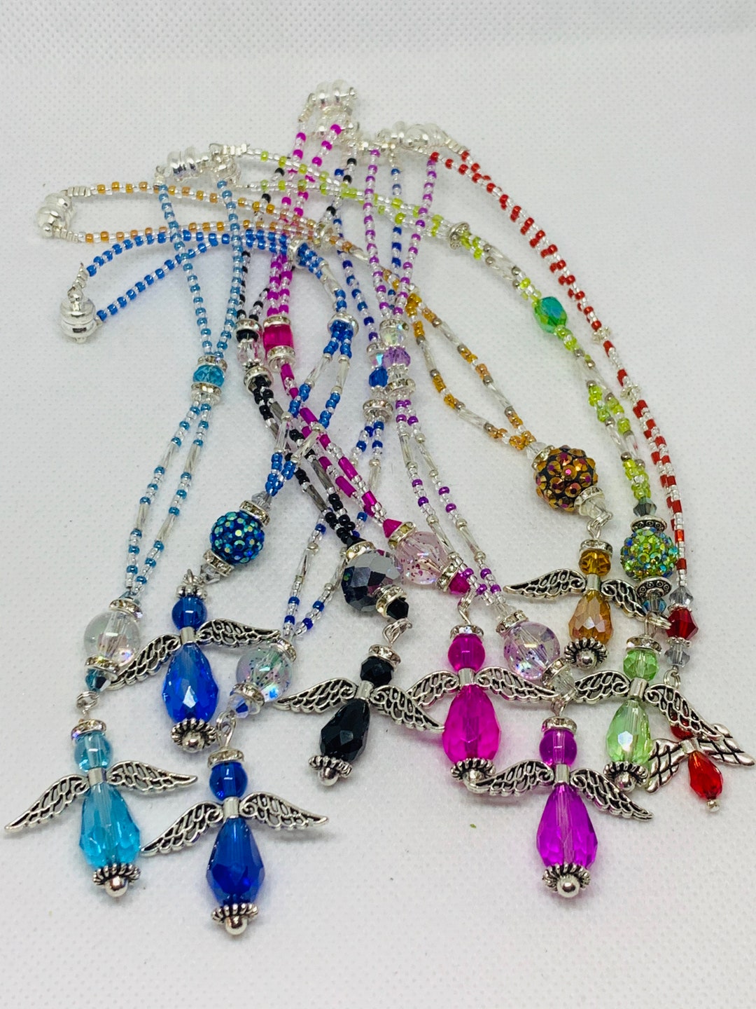 ANGELS (choose-color With Crystal) Car Accessories Rear View Mirror ...