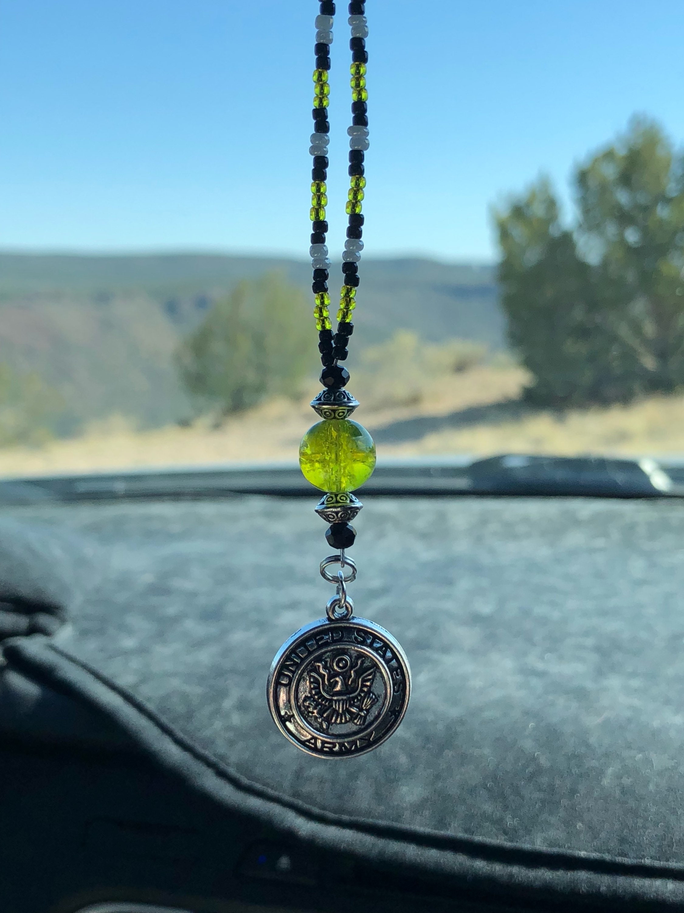 US ARMY Car Accessories Rear View Mirror Car Charm | Etsy