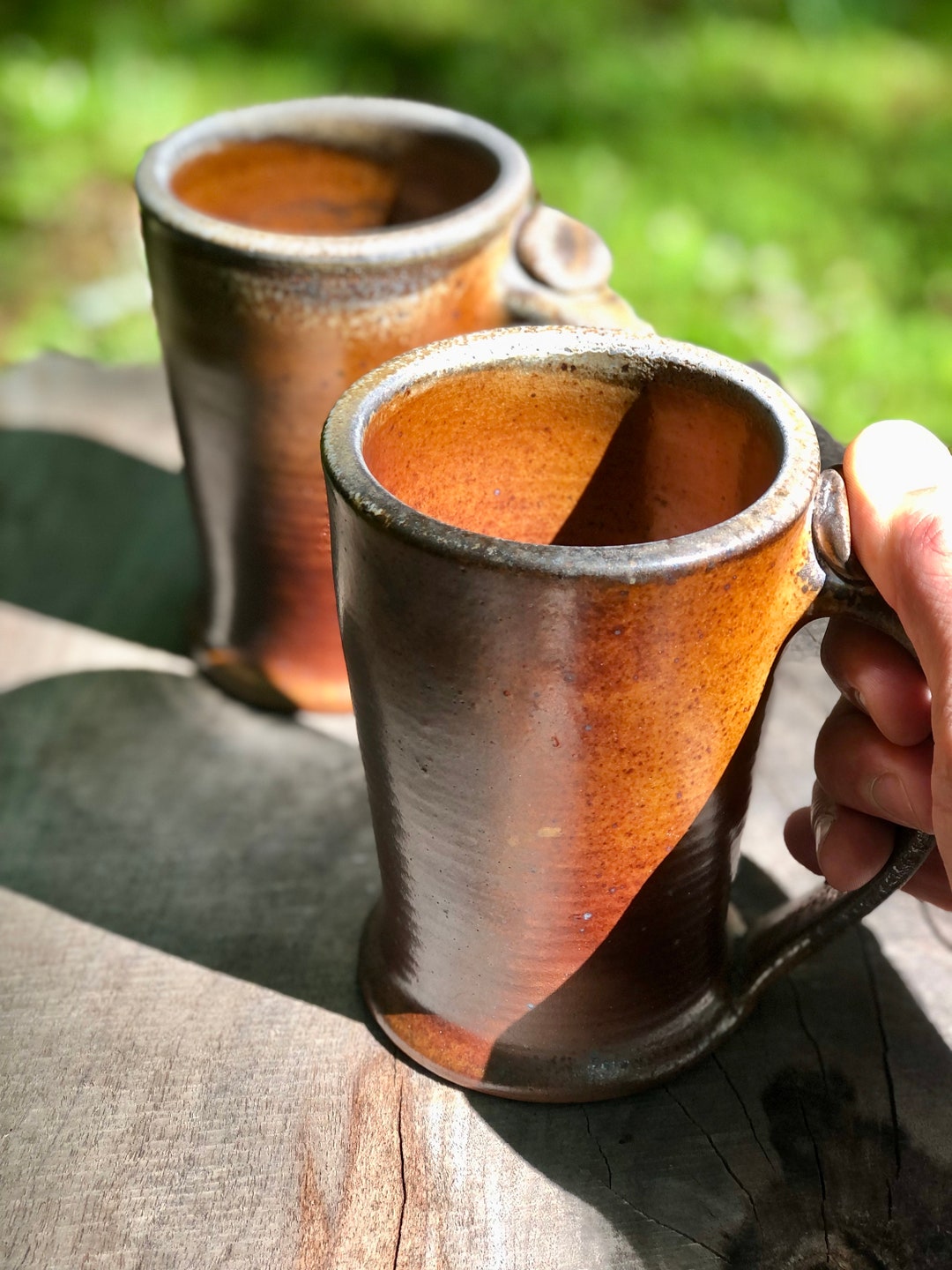 Pottery Mug Set, Stoneware Mug Set, Large Mug Set, Ceramic Mug Set ...