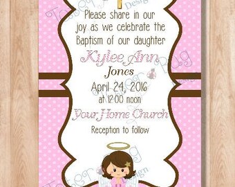 Angel invitation | Etsy