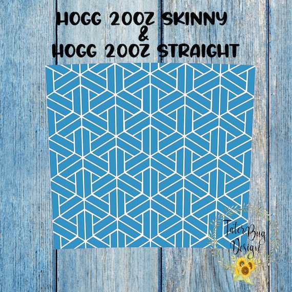 Interlocking Shape 20oz template | Etsy