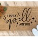 I Put a Spell on You Witch Door Mat Halloween Door Mat - Etsy