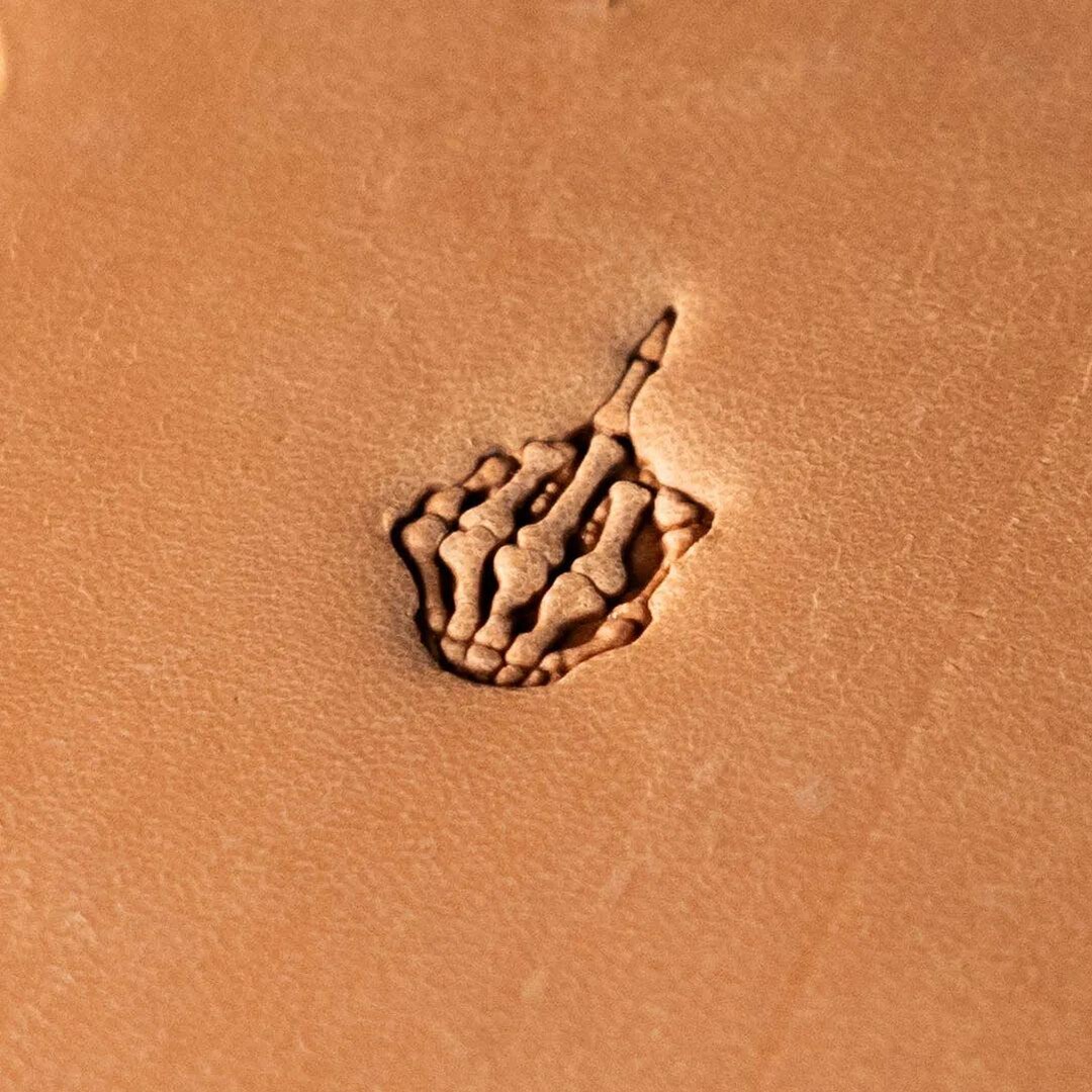 LT634 Middle Finger Skeleton Hand Leather Stamping Tool– Middle Finger ...