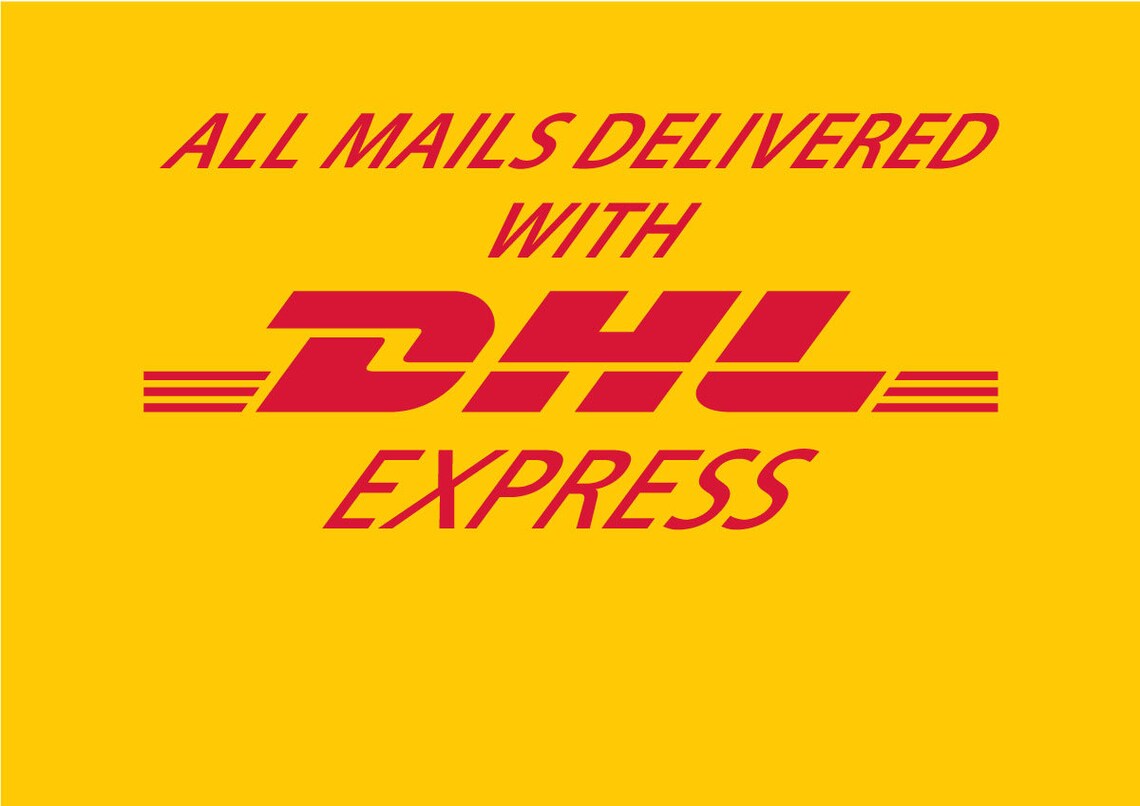 All of our mails are shipped via DHL express Delivery 2 to 3 | Etsy