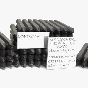 Montserrat Metal Letter Stamps - Etsy
