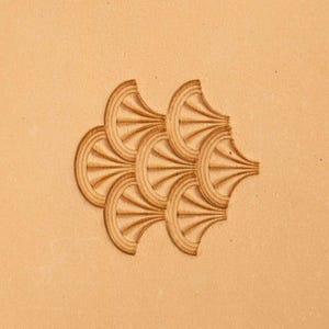 LT210 Leather Stamp Pattern – Fan Scallop Pattern 15x11mm (7/12" X 7/16 ...