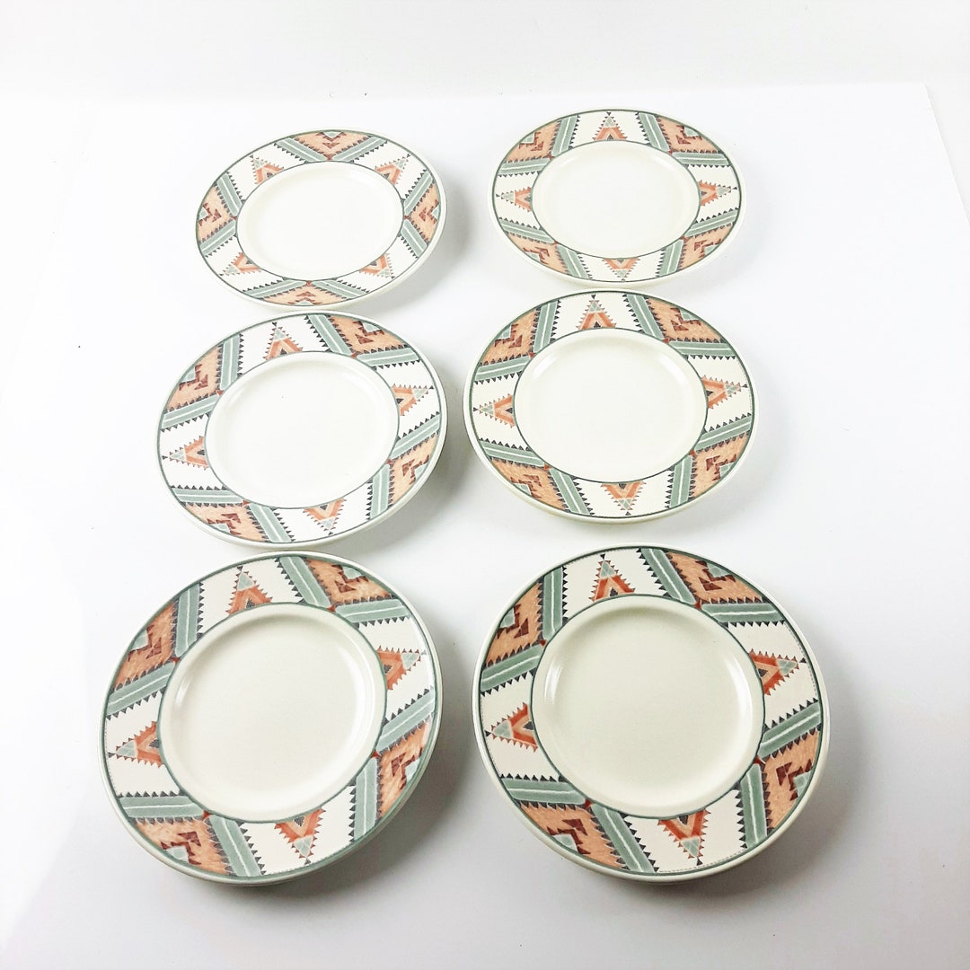 MIKASA Intaglio Santa Fe Southwest SAUCER PLATE Qty 6 - Etsy