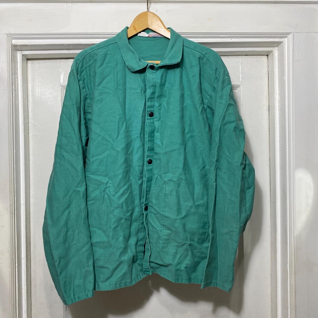 Vintage Blue/green Fire Resistant Smock by Black Stallion - Etsy