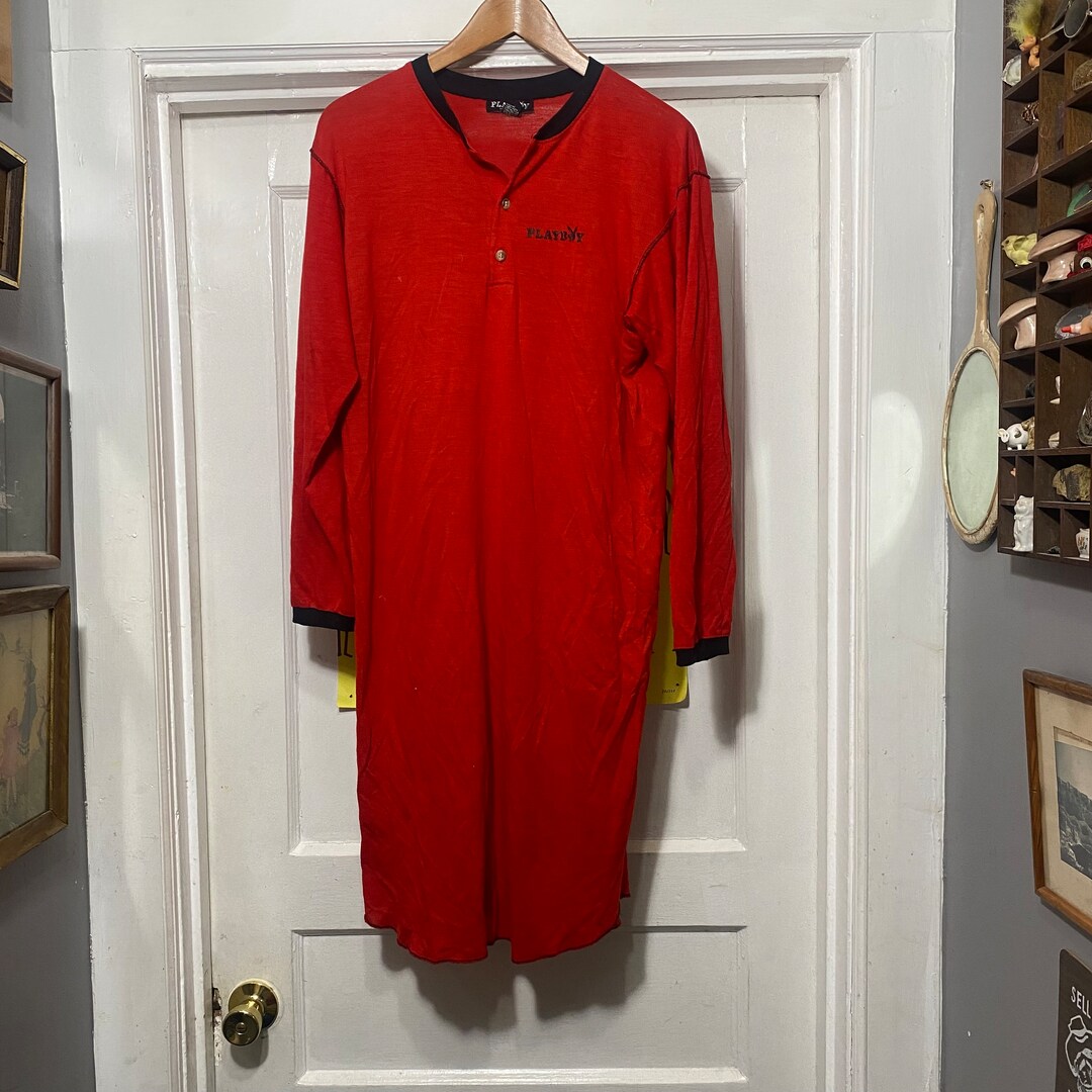 Vintage Super Thin 1970s/80s Playboy Night Gown/sleep Shirt - Etsy