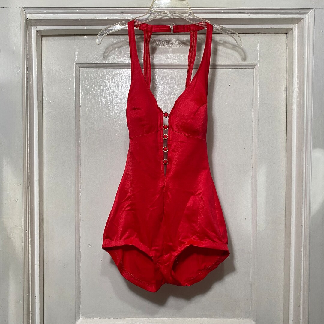 Vintage Red One Piece 1960s/70s Swimsuit by Robby Len Fashions - Etsy