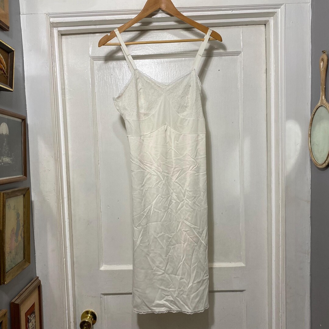 Vintage Nancy King Lingerie White Slip - Etsy