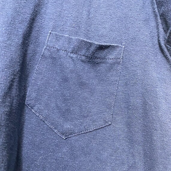 Vintage Sears Work Leisure Dark Blue Pocket T-shirt - Gem