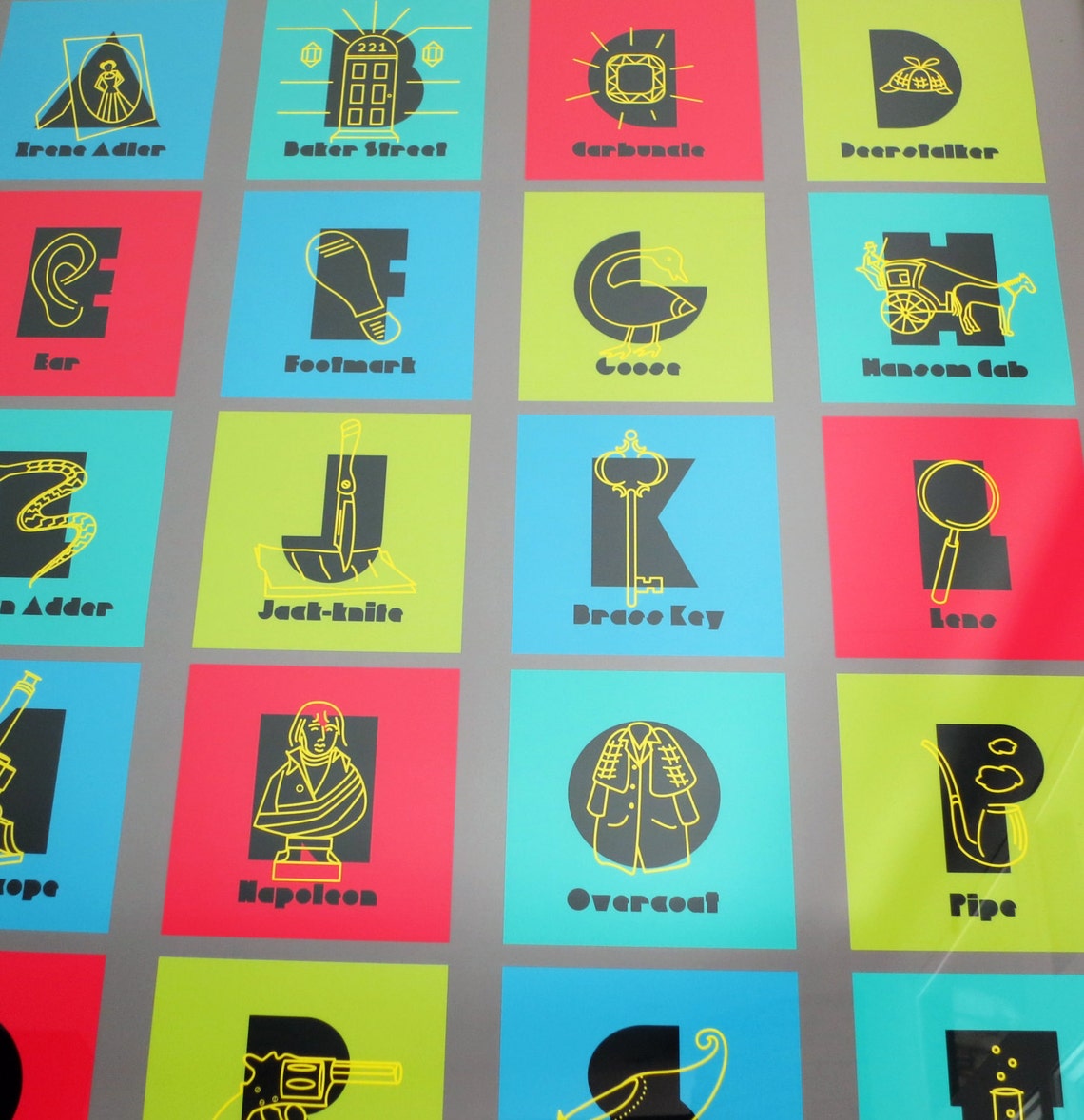Sherlock Holmes Alphabet Poster From A to Z - Etsy