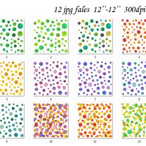 Dots Watercolor Digital Paper Pack Watercolor Dots Digital - Etsy