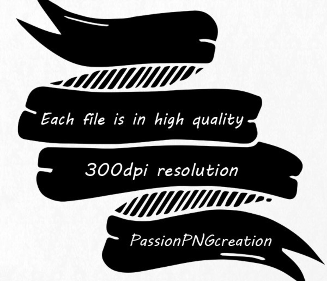 Hand Drawn Ribbon Banners Clipart Doodle Clip Art Elements | Etsy