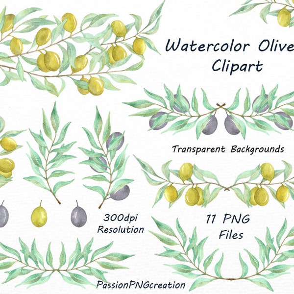 Olive Tree Clipart - Etsy