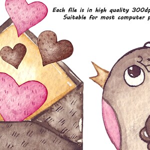 Big Set of Watercolor Love Clipart Set, Valentine's Day Clip Art ...