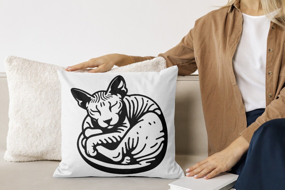 Sphynx Cat SVG Clipart: Line Art Vector (digital Download), Stickers - Etsy