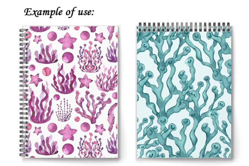Underwater Seamless Patterns Seaweed Digital Papers Seamless - Etsy