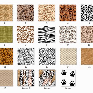 Animal Print Digital Paper, Scrapbook Paper, Printable Backgrounds ...