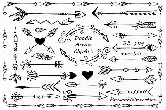 Doodle Arrow Clip Art