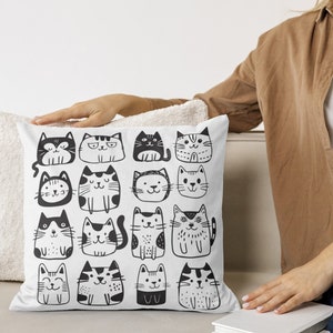 Doodle Cats Clipart, Bundle SVG, Digital Doodles Clip Art, Png, Svg, Ai ...