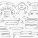 Hand Drawn Ribbon Banners Clipart, Doodle Clip Art, Elements for Card ...
