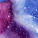 Watercolor Galaxy Splashes Clipart Space Clip Art - Etsy