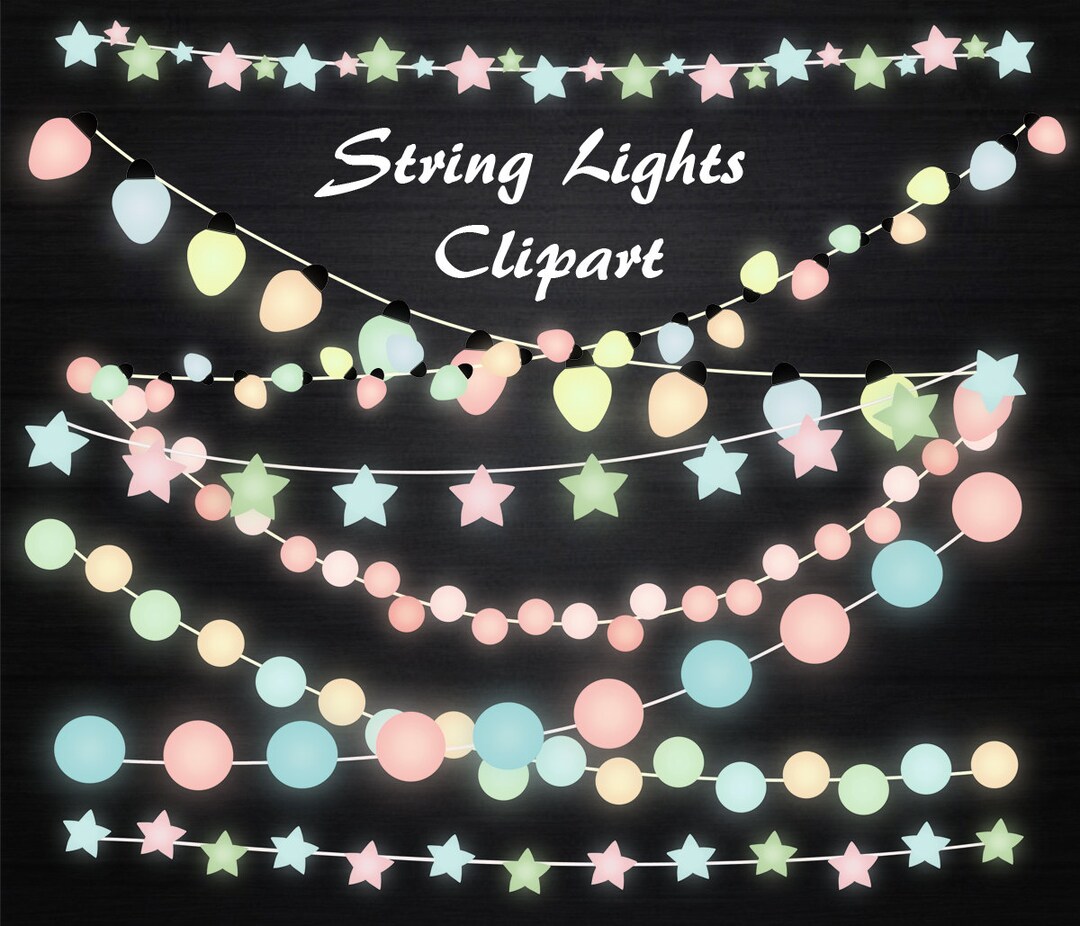 String Lights Clipart String Lights Clip Art Lights Clipart - Etsy