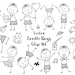 Doodle Boys Clipart: Happy Kids Vector Graphics (digital Download) - Etsy