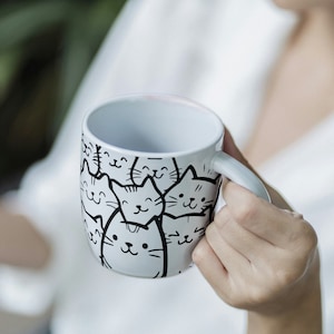 Doodle Cats Clipart, Digital Doodles Clip Art, Png, Svg, Ai, Vector ...